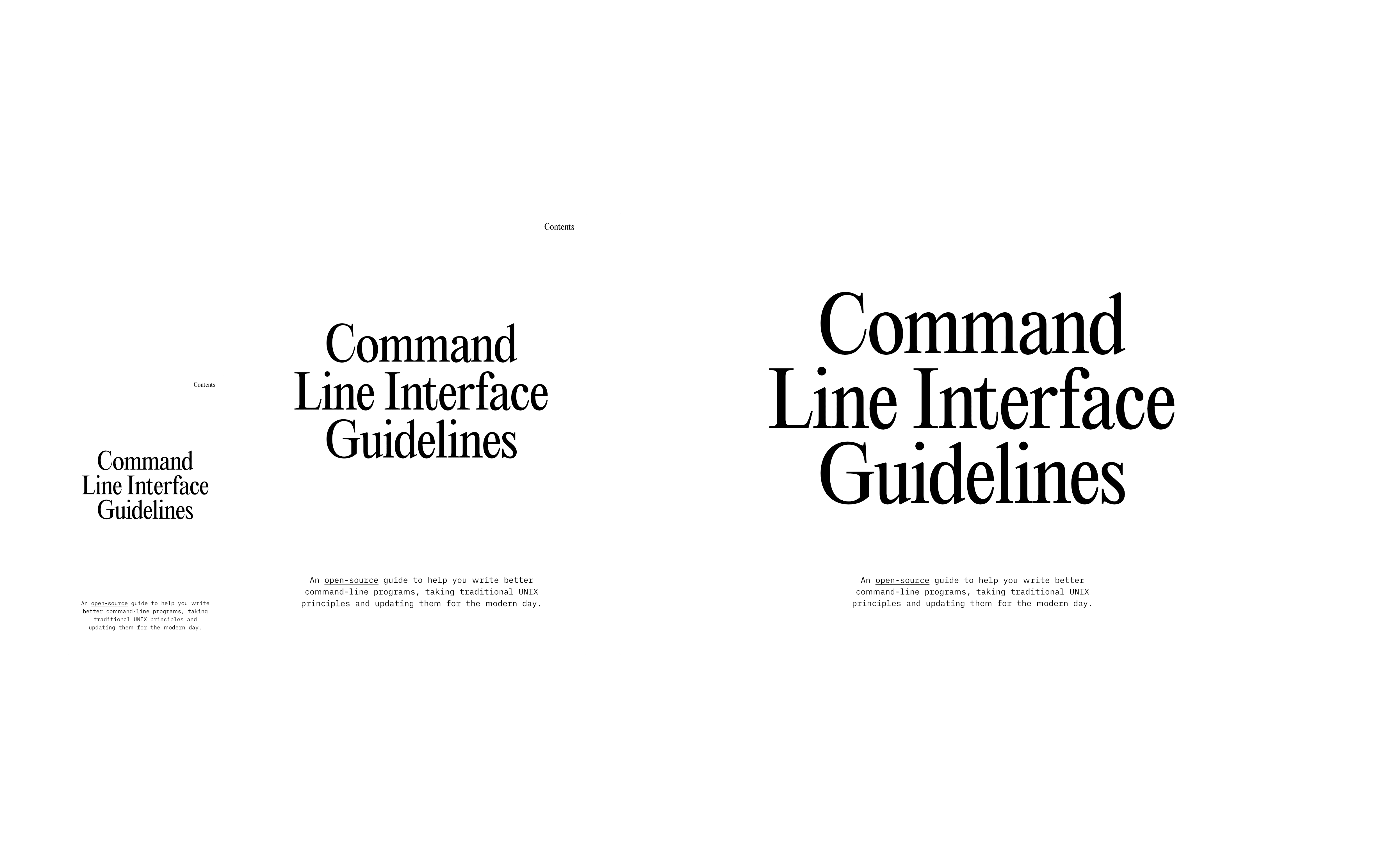 Mark Hurrell Command Line Interface Guidelines