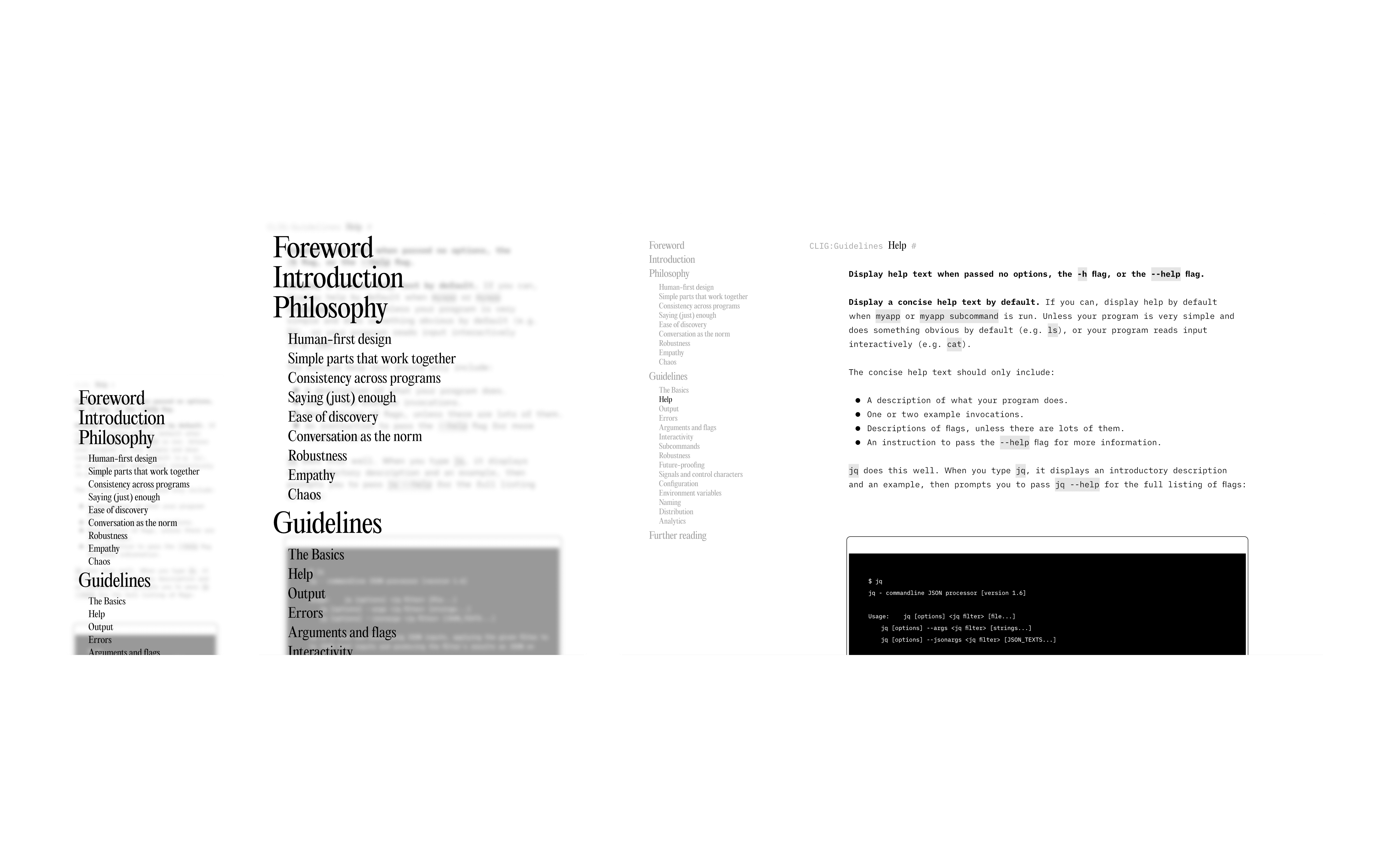 Mark Hurrell Command Line Interface Guidelines